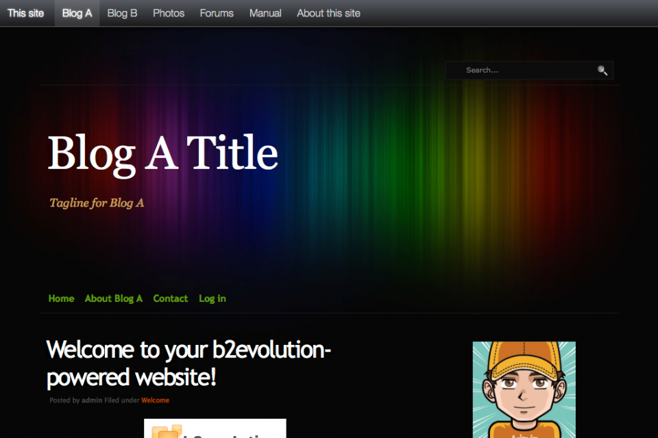b2evolution blog/social CMS - A complete engine for your website!