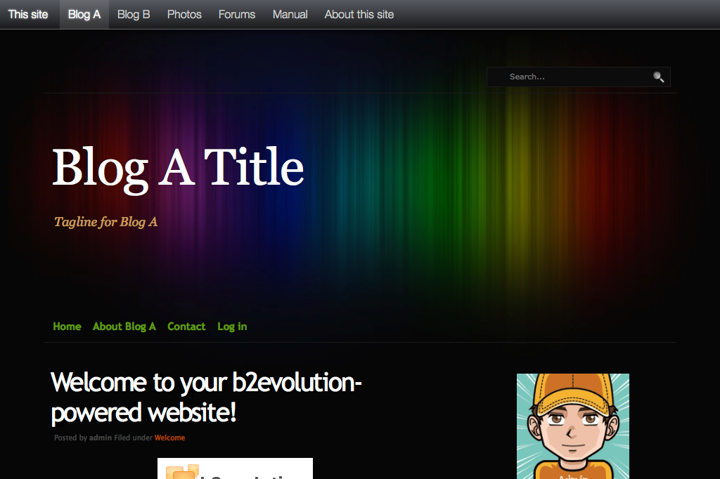 b2evolution blog/social CMS - A complete engine for your website!