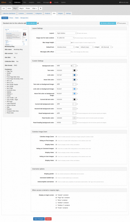 Skins - b2evolution CMS User Manual