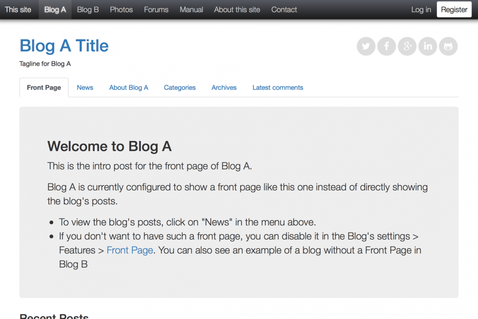 b2evolution blog/social CMS - A complete engine for your website!